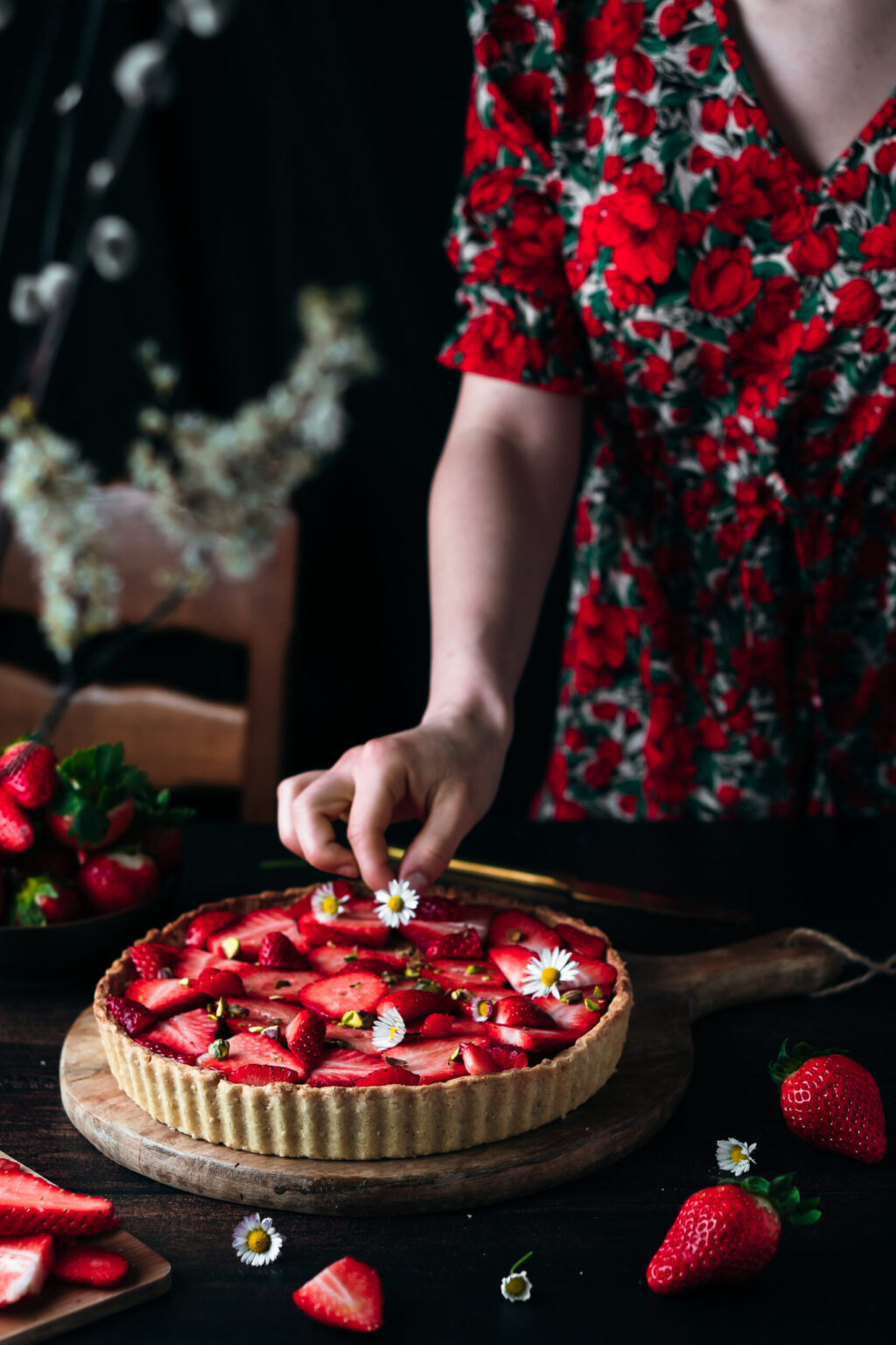 Strawberry Tart with Almond Frangipane - Romandian Masala